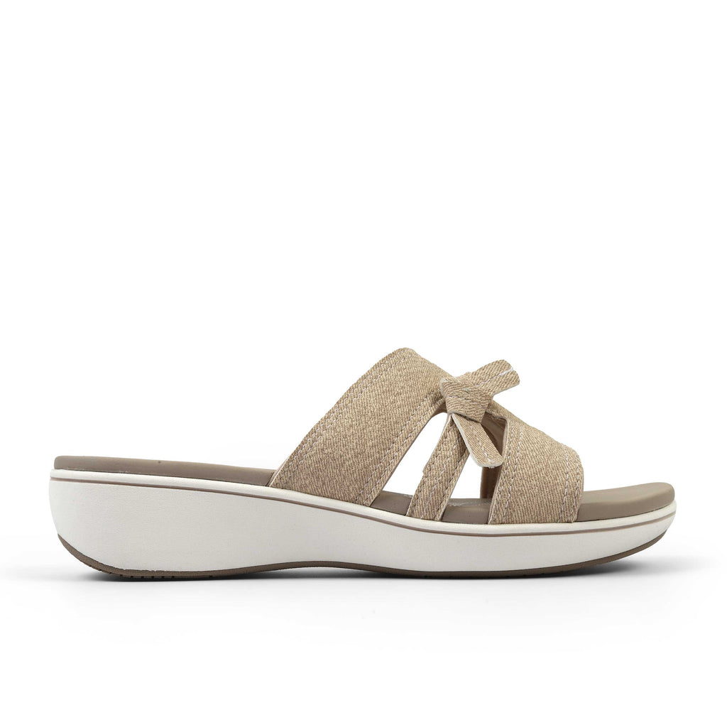 Buy Clarks Women Brinkleyrae Mia Beige Slide | Clarks India